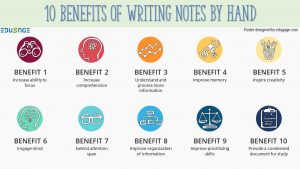 10 Benefits of Writing Notes by Hand | Edugage